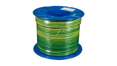 16mm Earth Building Wire Green/Yellow - 100m