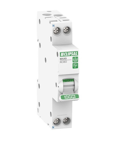 Clipsal MAX9 RCBO 1P 10A Circuit Breaker