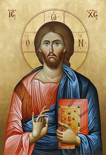 Icon of Christ the Pantocrator 21st c. - 00LJC018