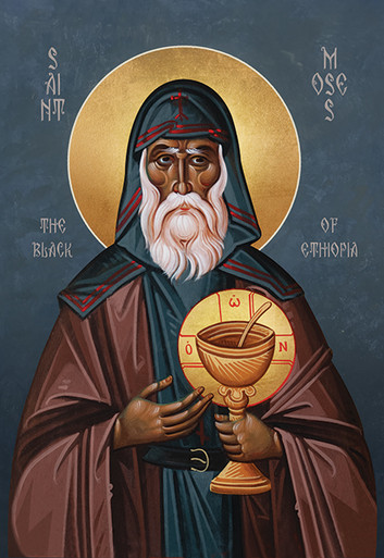 Icon of St. Moses the Black - 00STMB01