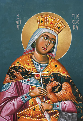 Icon of St. Theodora the Empress and Restorer of Orthodoxy - 00STTH01