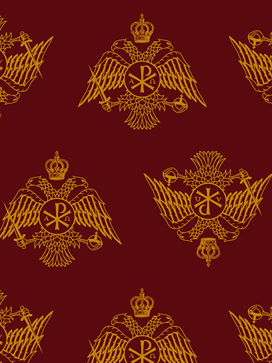 Byzantine Double Headed Eagle - Wrapping Paper - BDHEWP01 (RED)