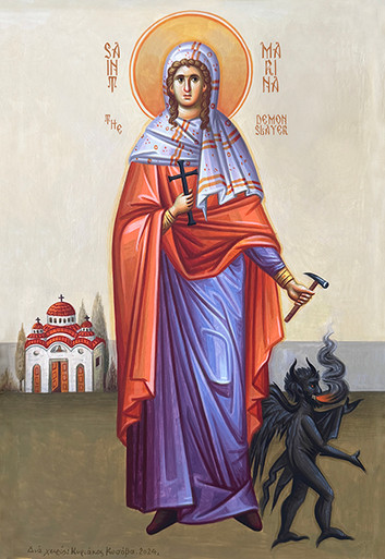 Icon of St. Marina the Demon Slayer 21st c. - 00STMD01