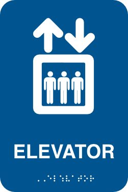 Elevator - ADA Braille Sign