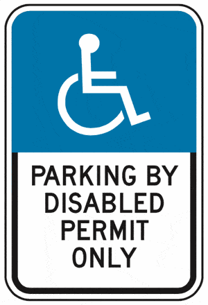 Florida Handicap Parking Sign - 12" x 18" | Allstate Sign
