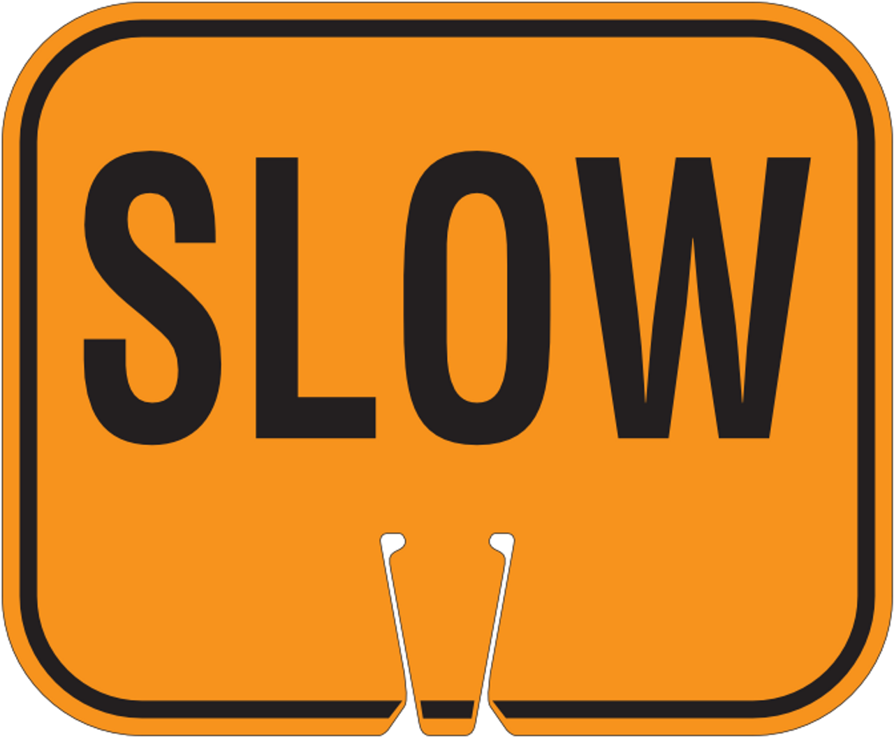 Slow Sign For Traffic Cones Allstate Sign Plaque slow-sign-for-traffic-cones-allstate-sign-plaque