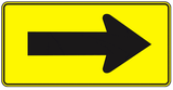 Right Arrow Sign - 36" x 18", Reflective | Allstate Sign