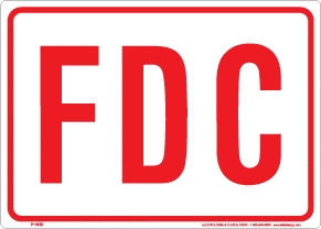 FDC Sign - Fire Department Connection Sign