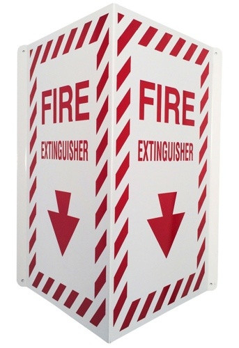 Fire Extinguisher 3D Projecting Sign 8" x 12"
