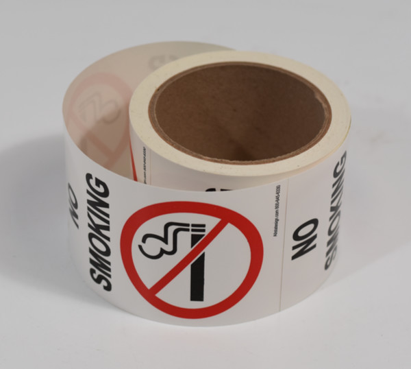 No Smoking Stickers Roll - 3" x 5” | Allstate Sign