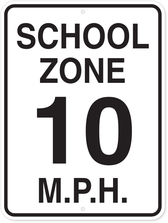 School Zone 10 MPH School Zone 10 MPH