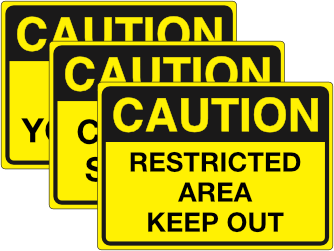 Caution Signs - Osha, Plastic | Allstate Sign