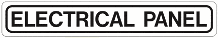 Electrical Panel Sign - 2" x 12" | Allstate Sign