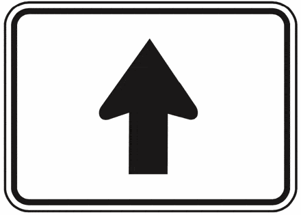 Guide Arrow Up Arrow Sign - 13" x 10" | Allstate Sign