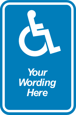 Partial Custom Handicapped Sign