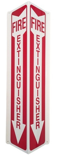 Fire Extinguisher 3D Projecting Sign 8" x 12"