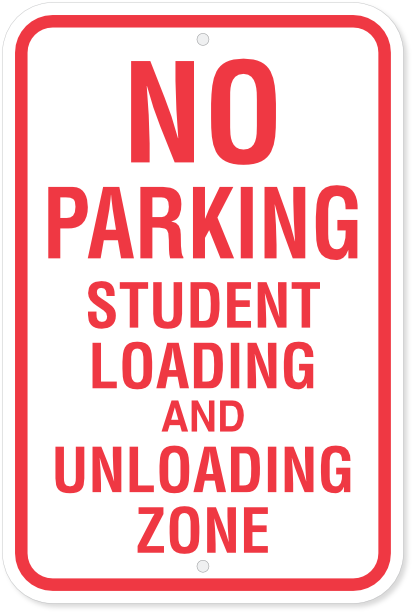 School Bus Loading and Unloading Sign - 18" x 24"