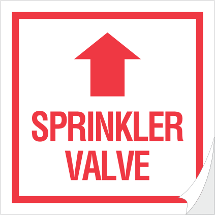 Sprinkler Valve Sticker