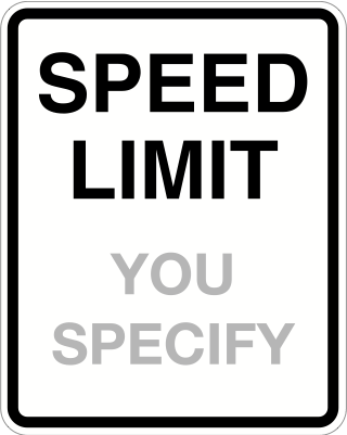 Custom Speed Limit Sign