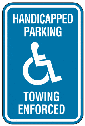 Handicapped Parking Towing Enforced Sign | Allstate Sign
