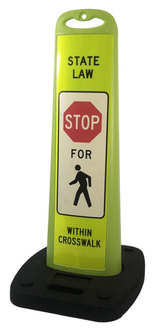 Portable Reflective Crosswalk Sign Panel | Allstate Sign & Plaque