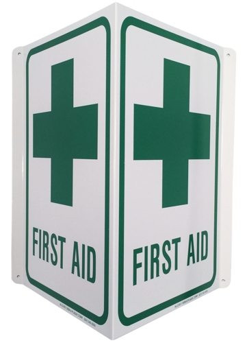 First Aid - 3D Projecting Sign