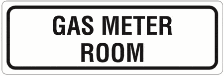 Gas Meter Room Sign | Allstate Sign & Plaque