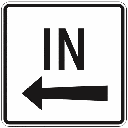 In - With Left Arrow