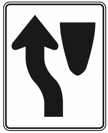 Keep Left Symbol Sign