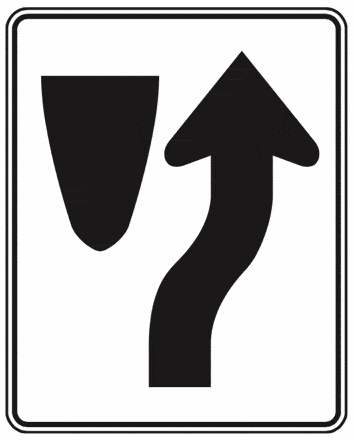 Keep Right Symbol Traffic Sign