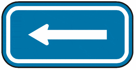 Left Arrow Handicapped Parking