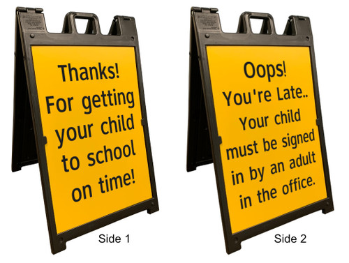 Late Sign / On Time Sign for Schools | Allstate