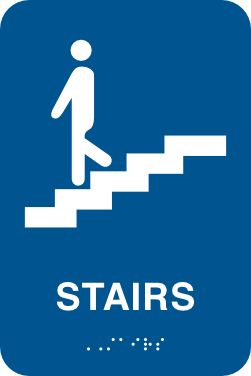 Stairs - ADA Braille Sign
