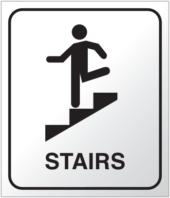Stairs Sign For Office