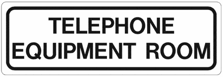Telephone equipment sign