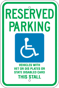 Wisconsin Handicapped Sign