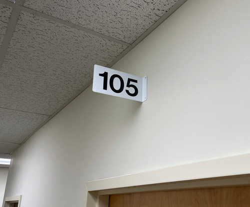 Projecting Room Number Sign - Allstate Sign & Plaque