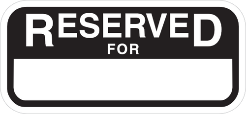 Reserved For Sign (Blank)