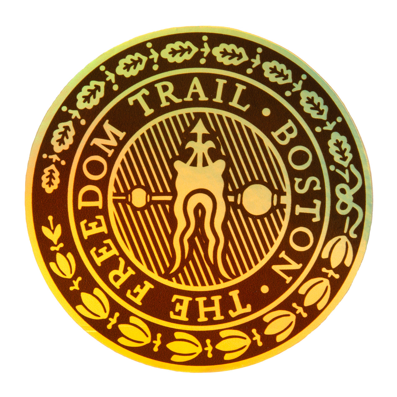 Holographic Freedom Trail Medallion Sticker