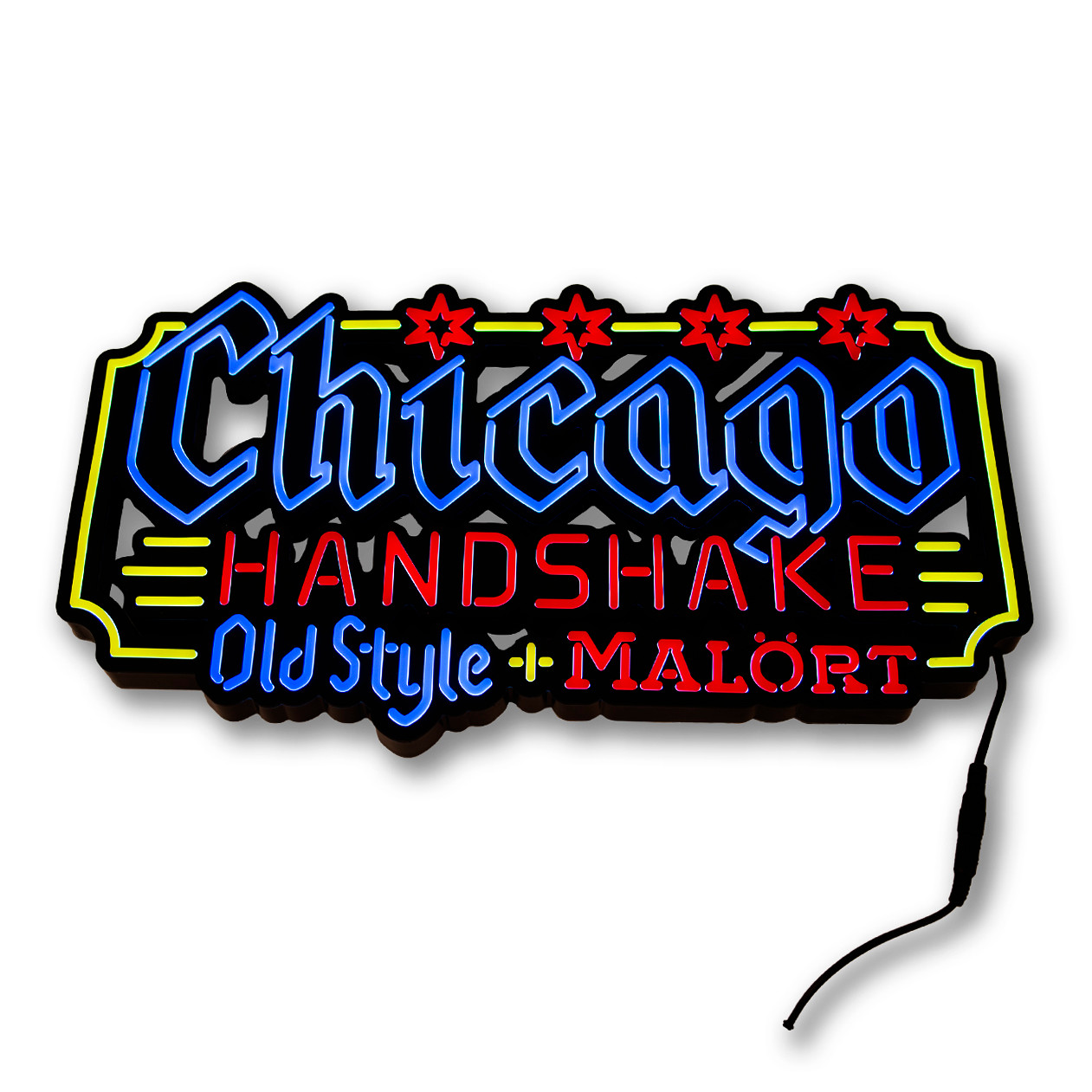Chicago Handshake LED Sign