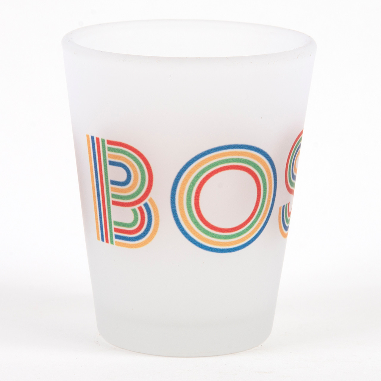 Boston Transit Frosted Shot Glass