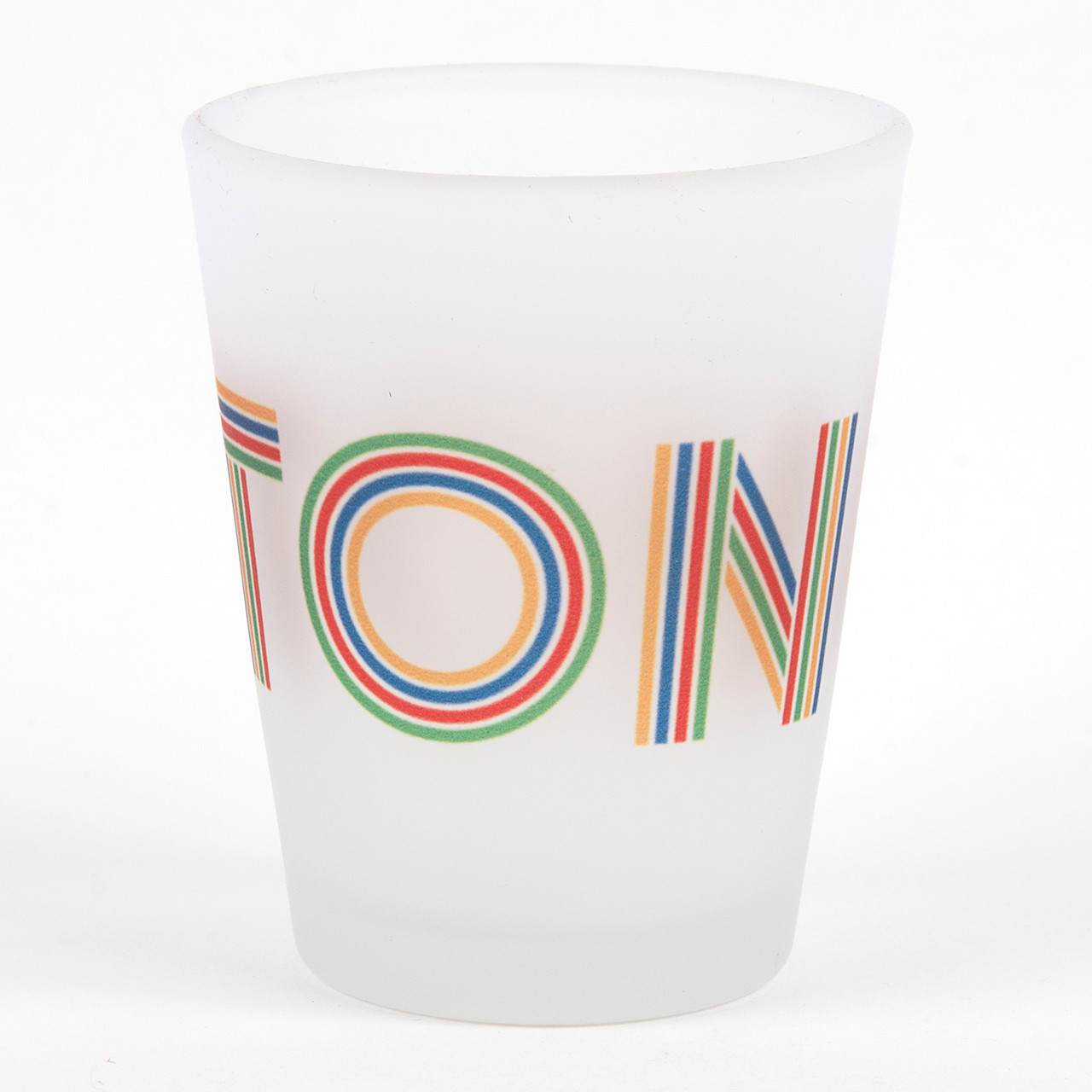 Boston Transit Frosted Shot Glass