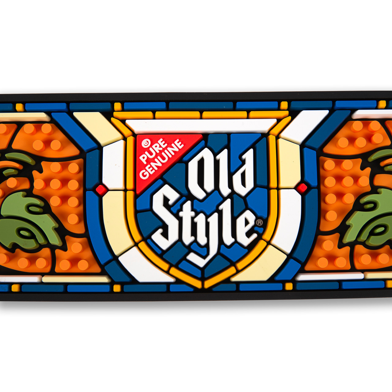 Old Style Stained Glass Bar Mat