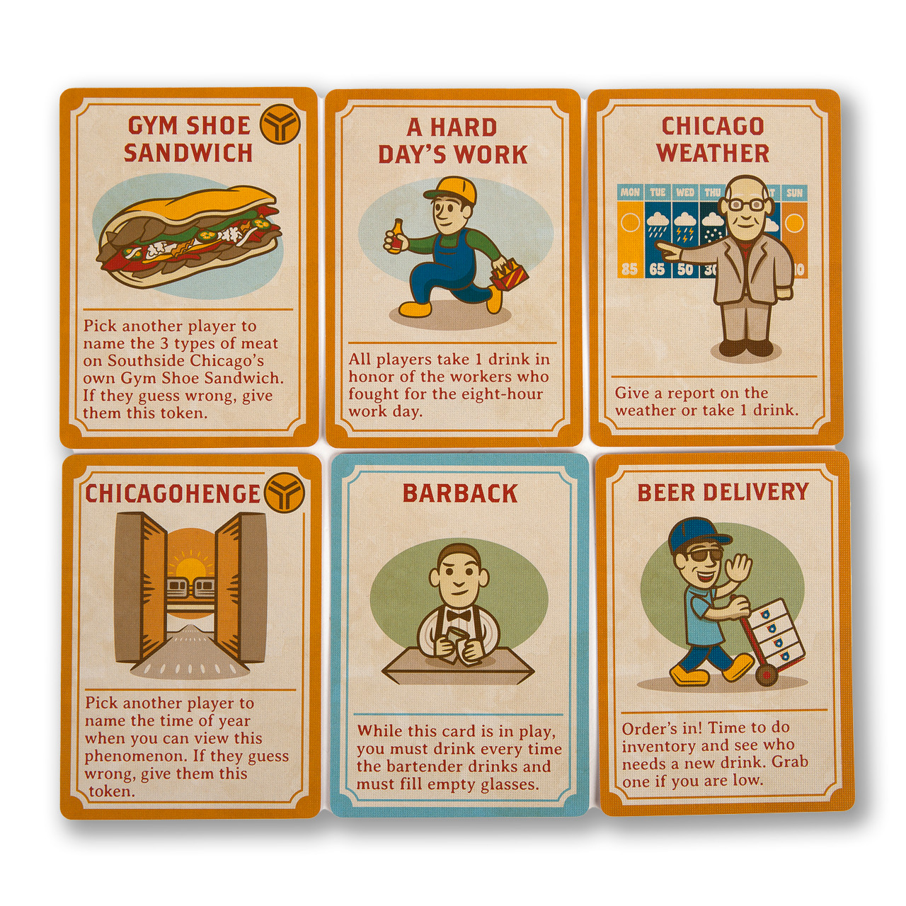 Chicago Handshake Drinking Card Game Bundle