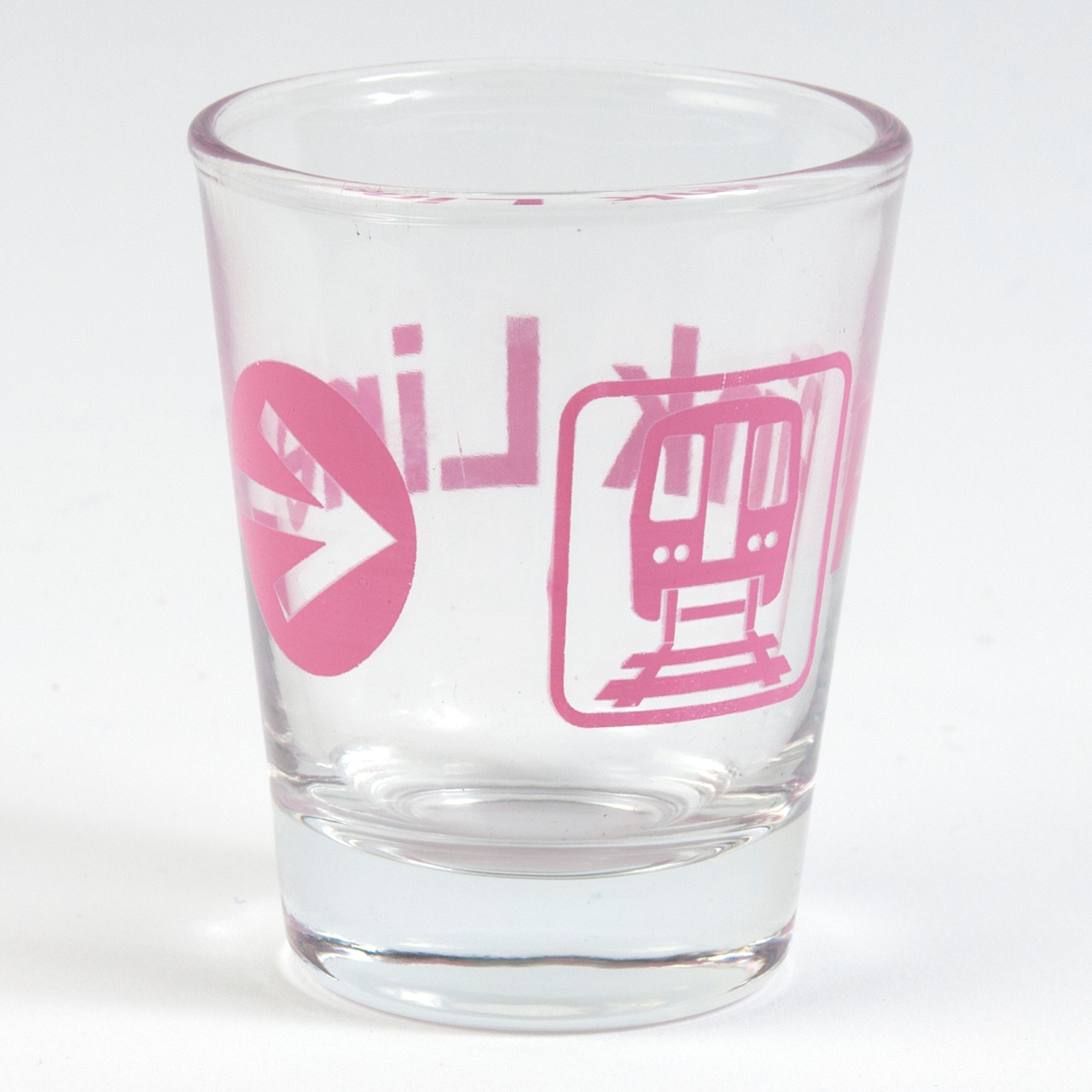 Pink Line Shot Glass