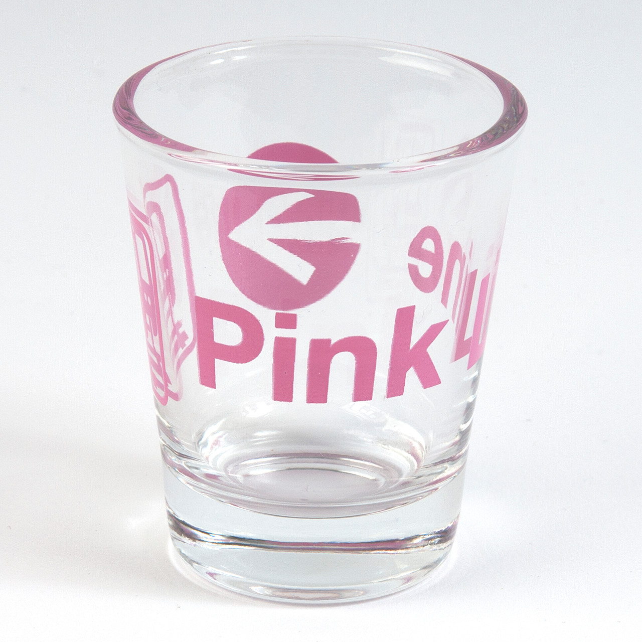 Pink Line Shot Glass