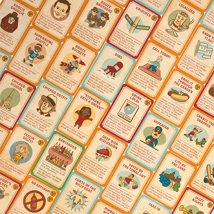 Chicago Handshake Drinking Card Game