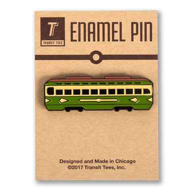 Trolley Enamel Pin
