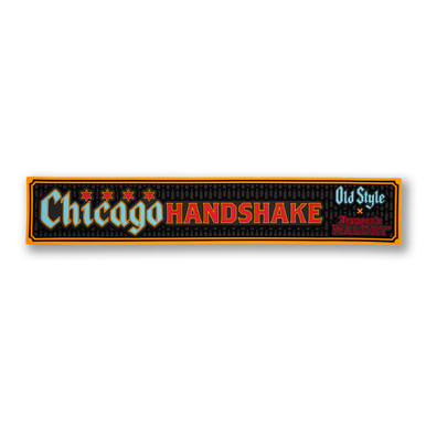 Chicago Handshake Bar Mat
