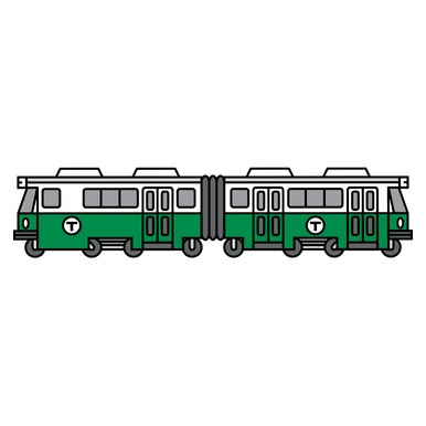 Boston "T" Line Stickers - Green Line